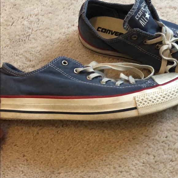 Converse | Shoes | Converse Sneakers Red White And Blue | Poshmark